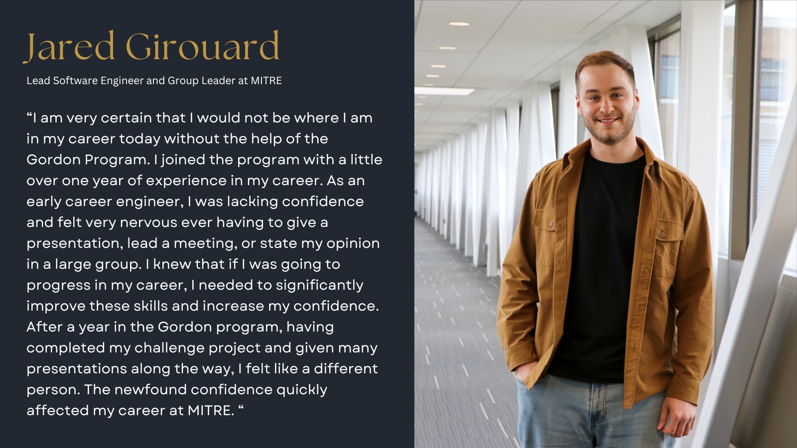 Jared Girouard | Gordon Institute of Engineering Leadership
